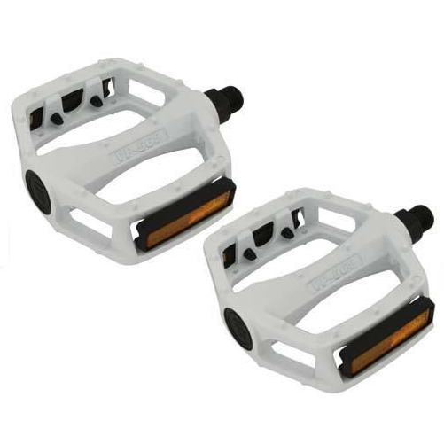 White BMX Pedals | Platform Pedals - Alloy | SALE - Bicycle Store